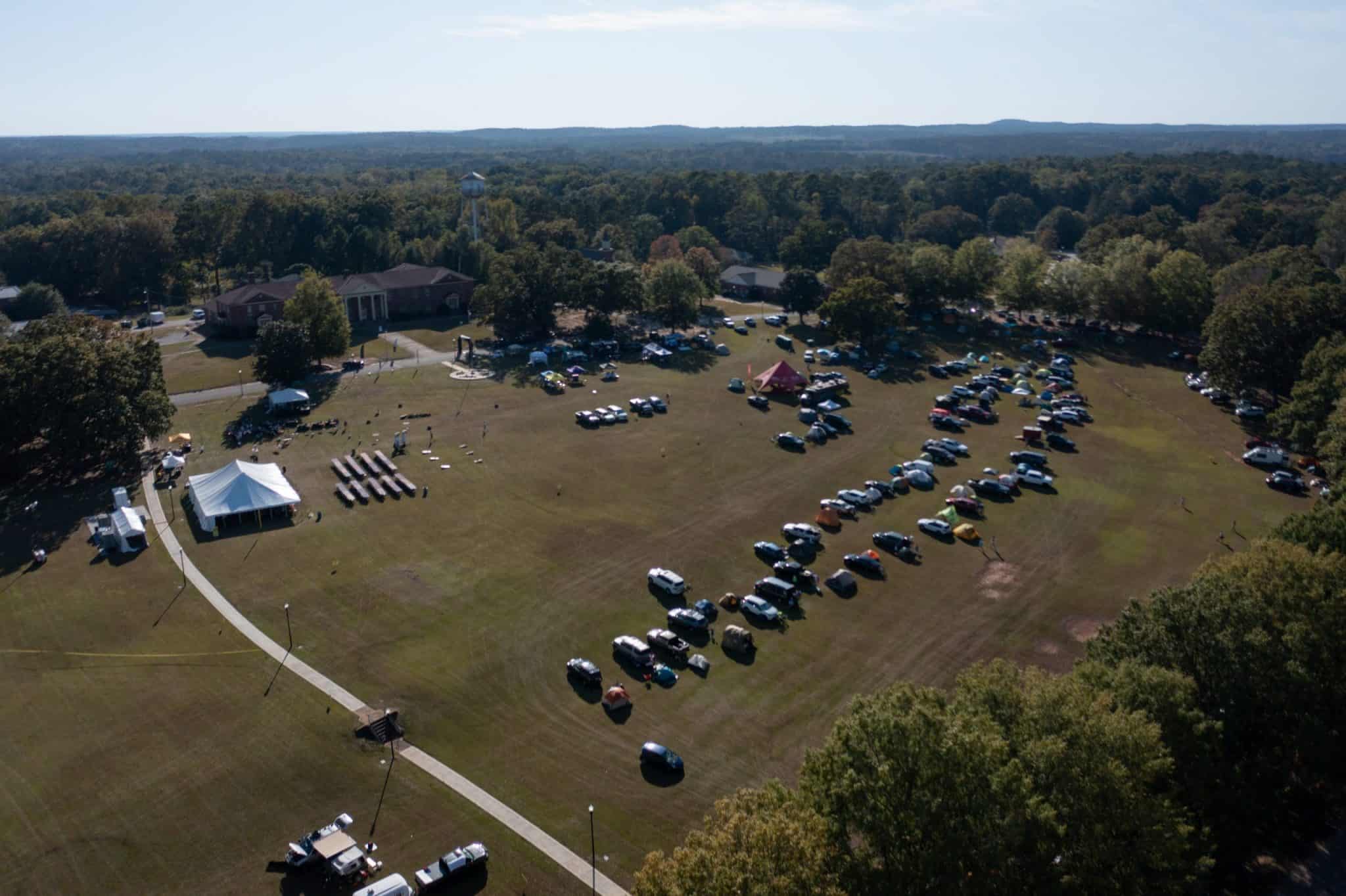 The Big Red Tent at BASC 2022 - BRAG - Bicycle Ride Across Georgia